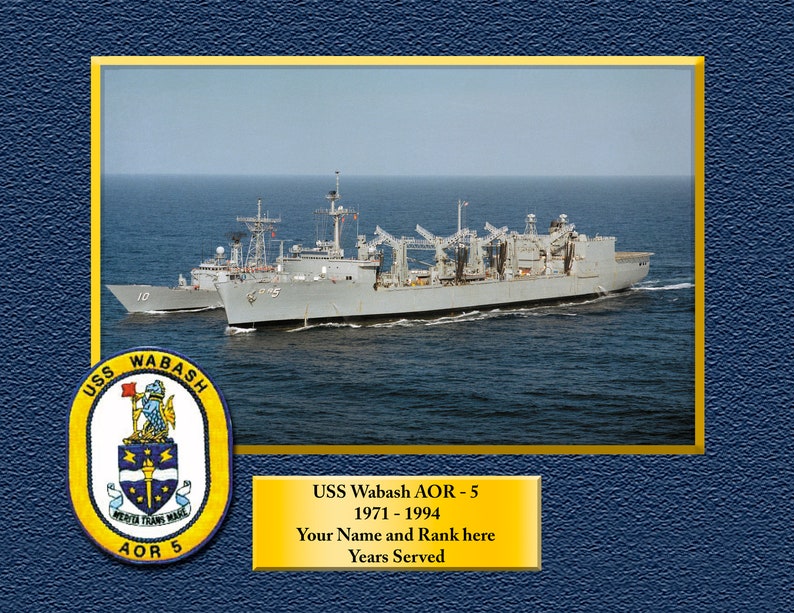 USS Nitro AE-23 Custom Personalized 8.5 X 11 Print of US Navy Ships ...
