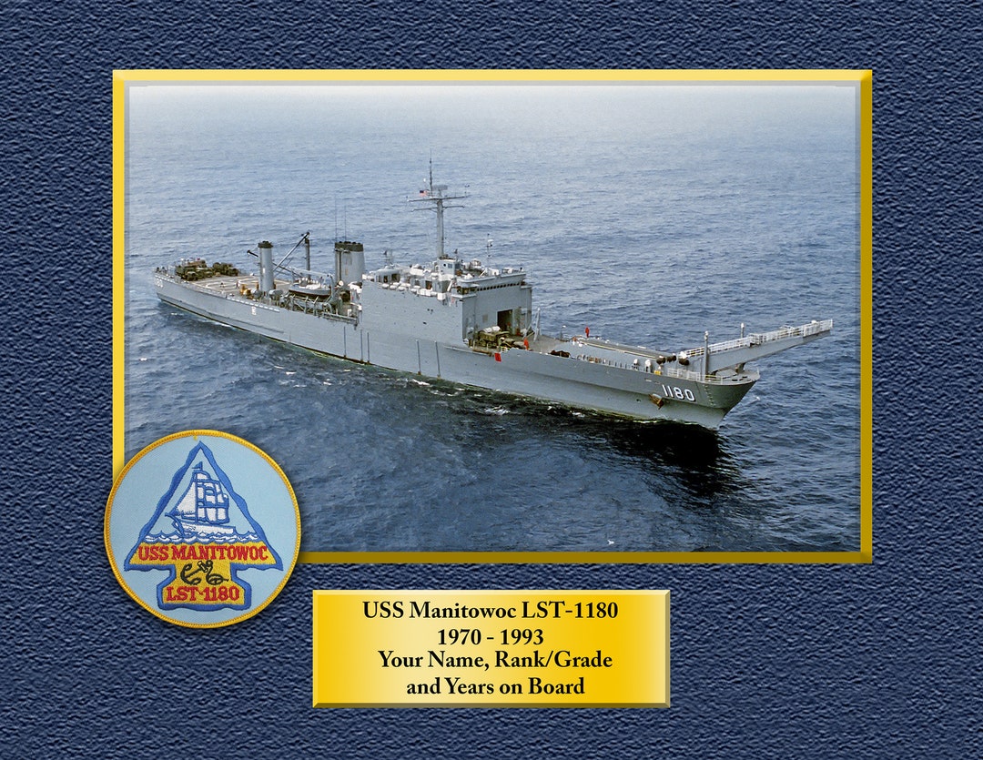 USS Manitowoc LST-1180 Custom Personalized 8.5 X 11 Print of US Navy ...