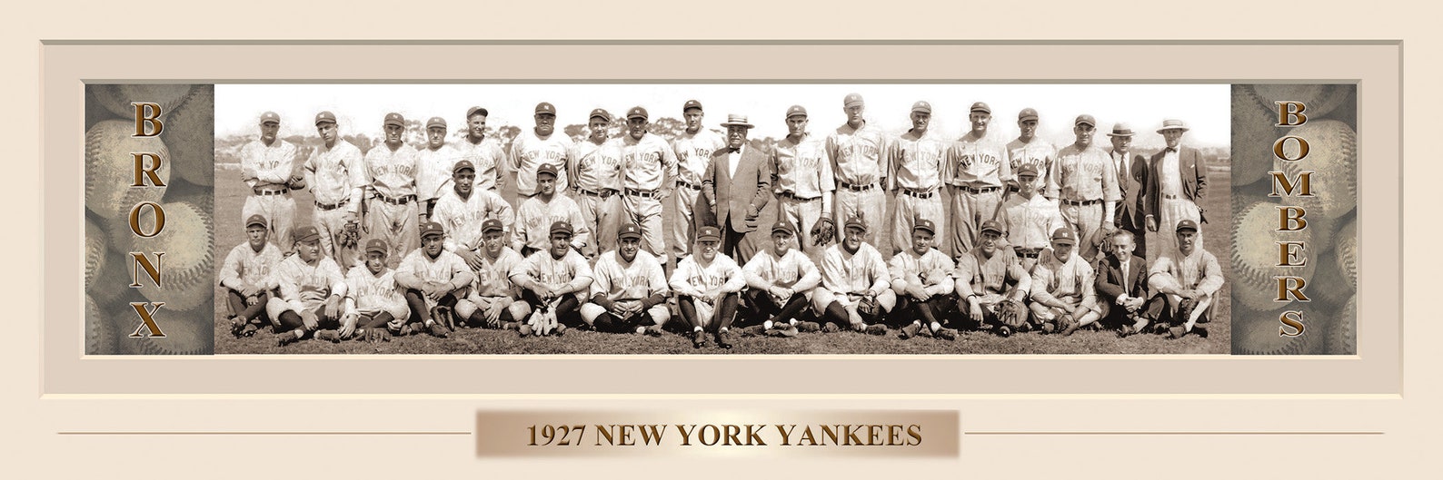 Vintage 1928 New York Yankees Panoramic Print 11.750 X 36 | Etsy