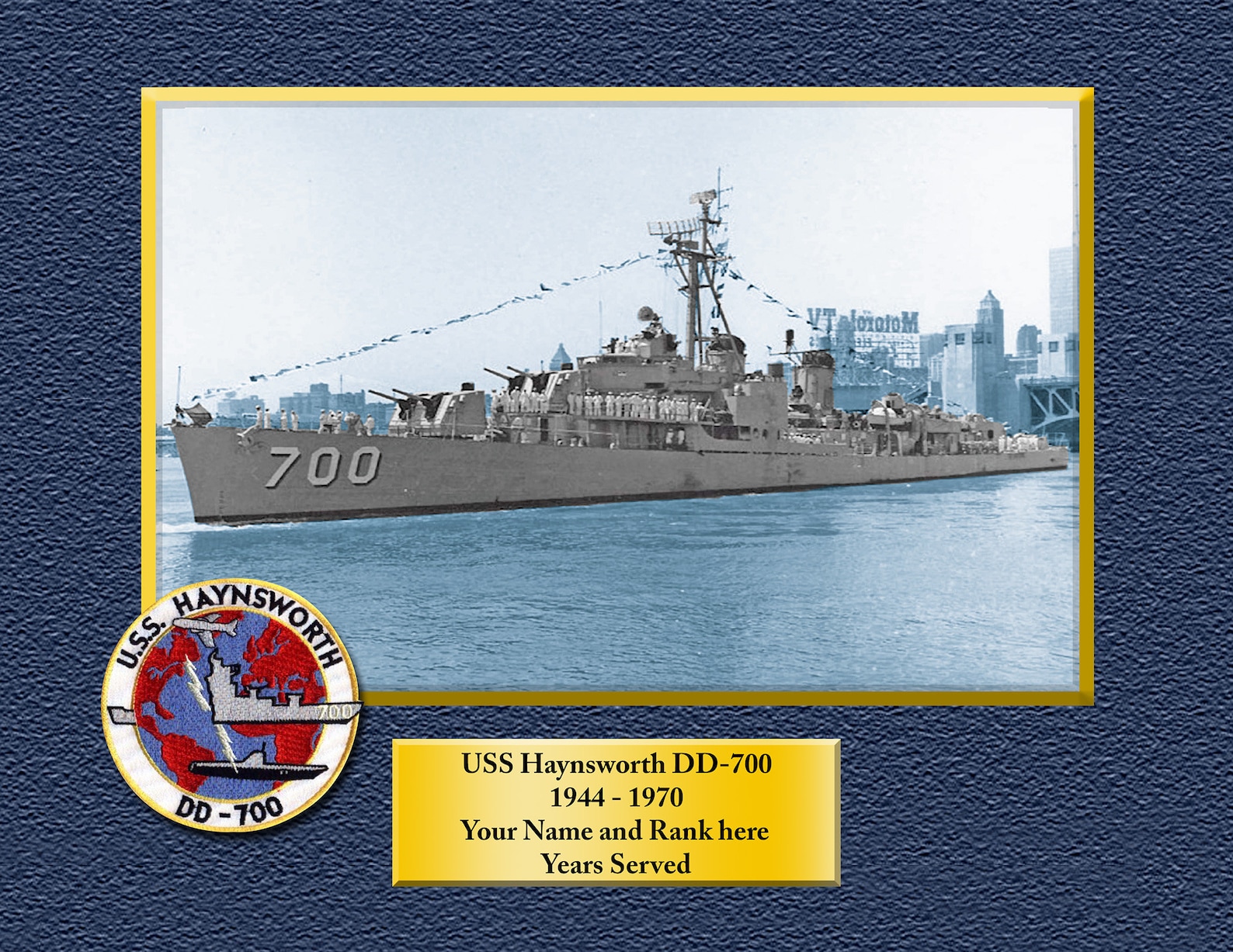 USS Crockett Pgm/pg-88 Custom Personalized 8.5 X 11 Print of - Etsy