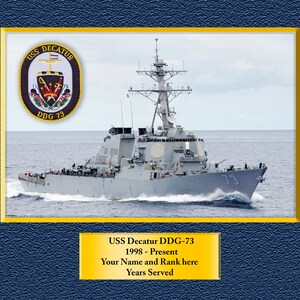 USS Adroit MSO-509 Custom Personalized 8.5 X 11 Print of US Navy Ships ...
