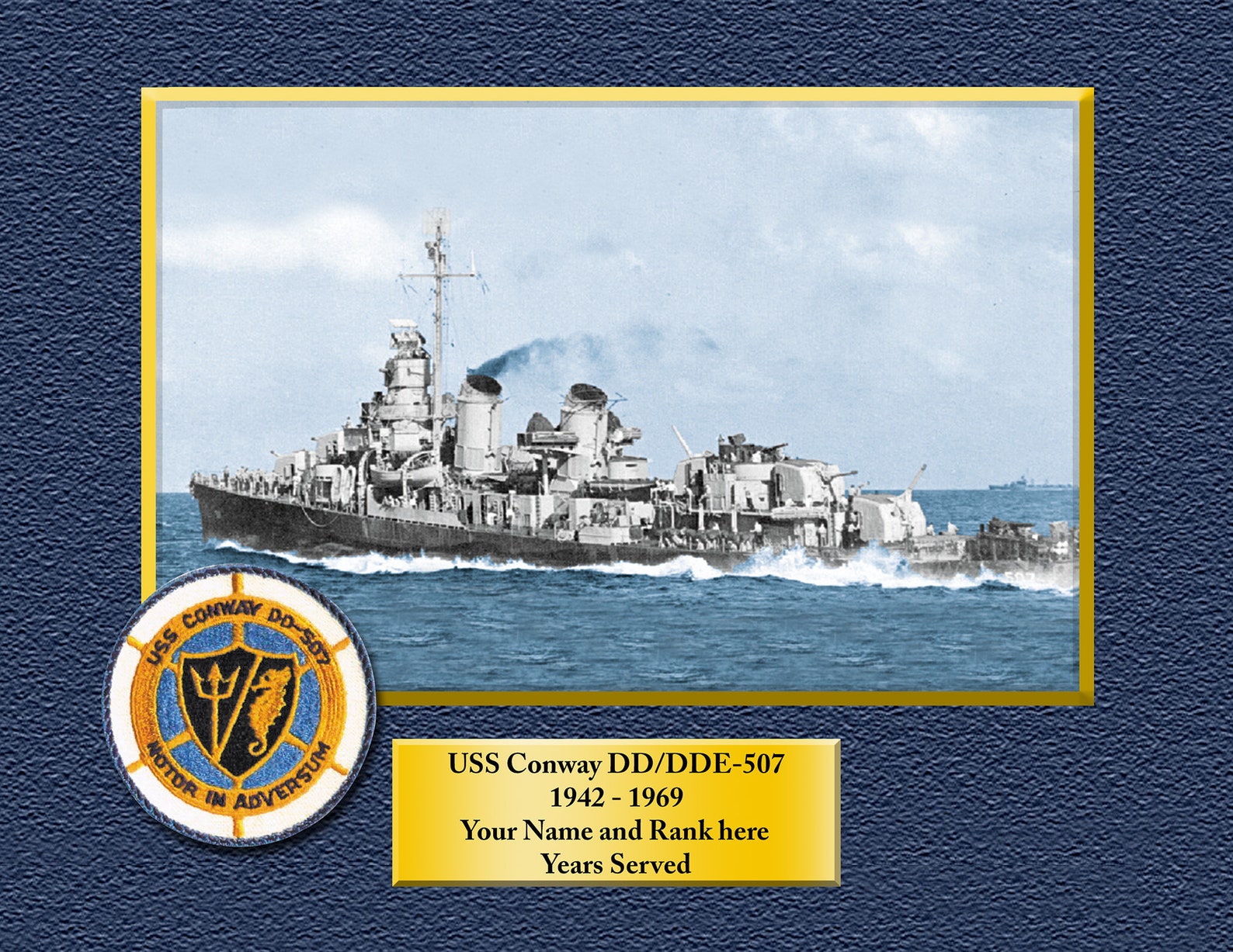 USS Lang FF-1060 Custom Personalized 8.5 X 11 Print of US Navy | Etsy