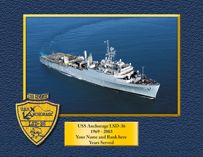 USS Racine LST-1191 Custom Personalized 8.5 X 11 Print of US - Etsy