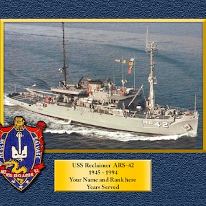 USS Willis A. Lee DL-4 Custom Personalized 8.5 X 11 Print of US Navy Ships Unique Gift Idea for ...