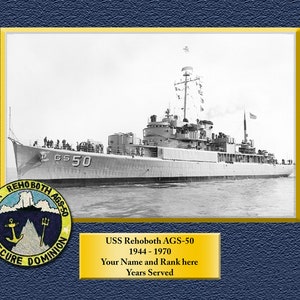 USS Willis A. Lee DL-4 Custom Personalized 8.5 X 11 Print of US Navy Ships Unique Gift Idea for ...