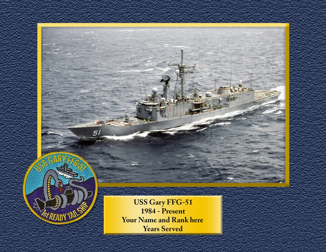 USS GARY FFG51 Custom Personalized 8.5 X 11 Print of US Navy Ships ...