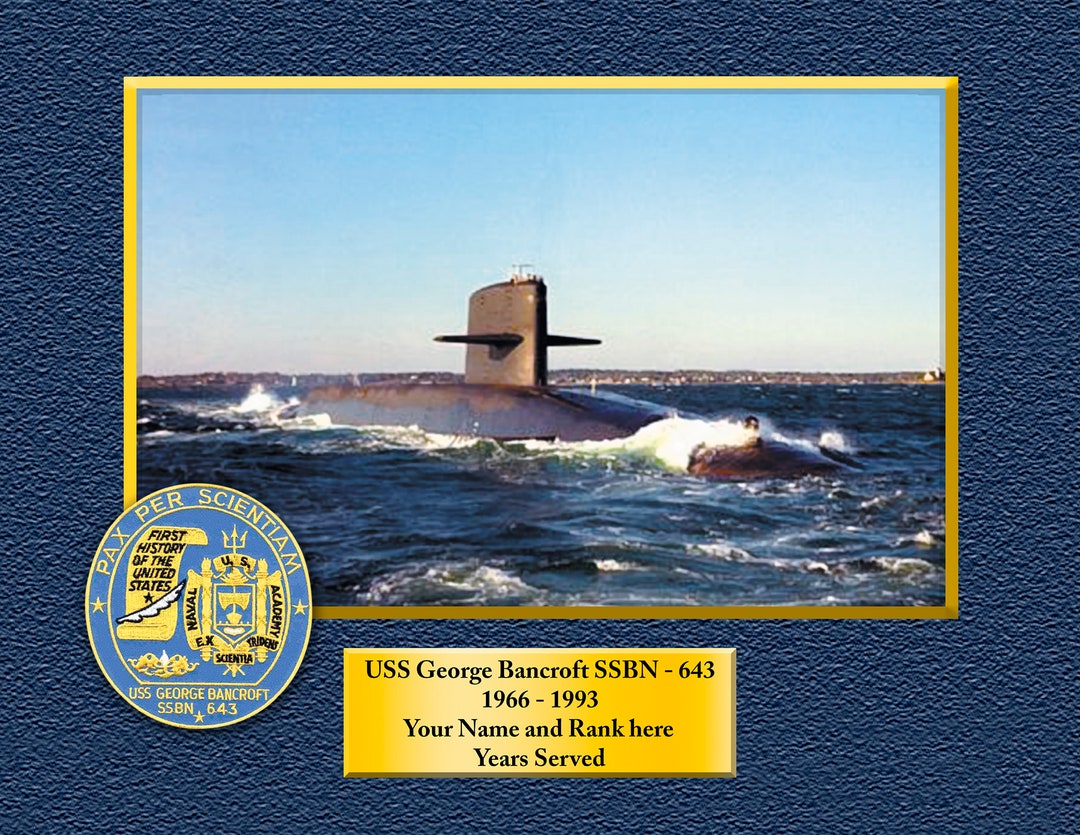 USS George Bancroft SSBN643 Custom Personalized 8.5 X 11 Print of US ...