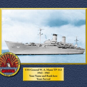 USS George Washington SSBN-598 Custom Personalized 8.5 X 11 Print of US ...