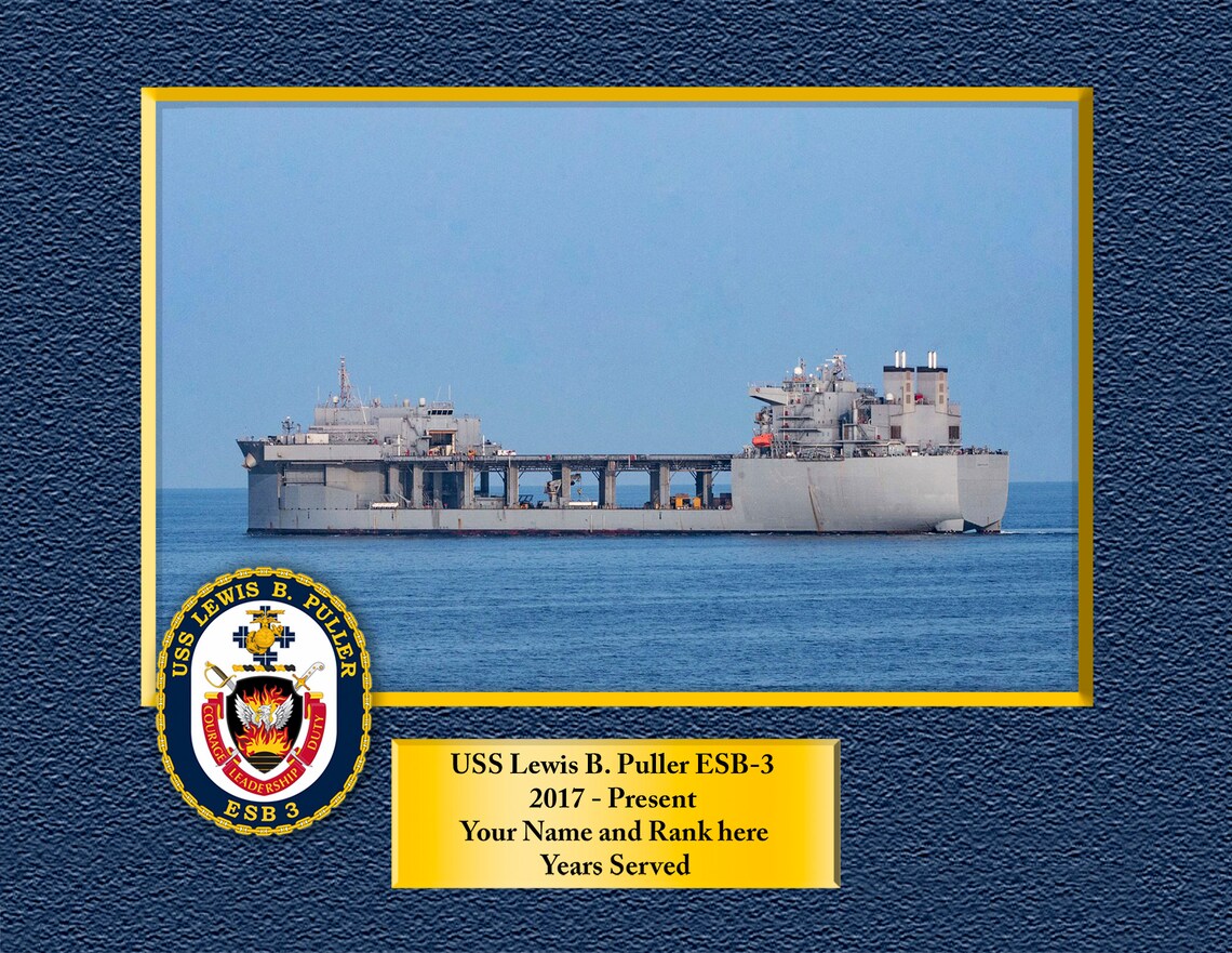 USS Lewis B. Puller ESB-3 custom personalisierte 85 X 11 - Etsy.de