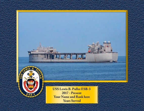USS Lewis B. Puller ESB-3 Custom Personalized 8.5 X 11 Print - Etsy