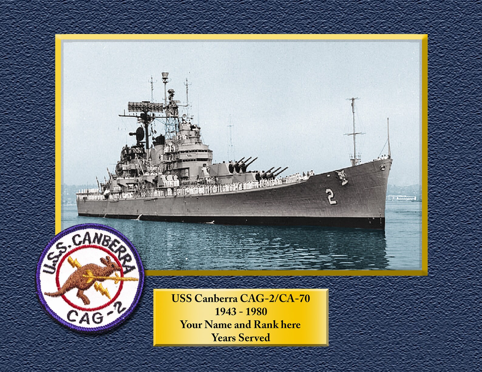 USS Bridget DE 1024 Custom Personalized 8.5 X 11 Print of US Navy Ships ...