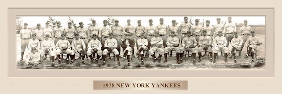 Vintage 1928 New York Yankees Panoramic Print 11.750 X 36 - Etsy