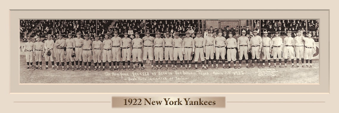 Vintage 1928 New York Yankees Panoramic Print 11.750 X 36 | Etsy
