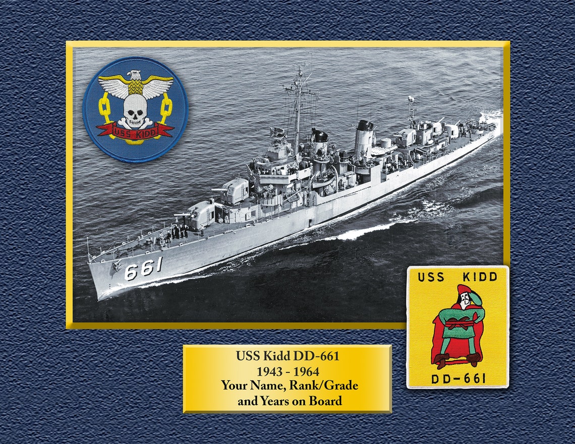 USS Kidd DD-661 Custom Personalized 8.5 X 11 Print of US Navy | Etsy