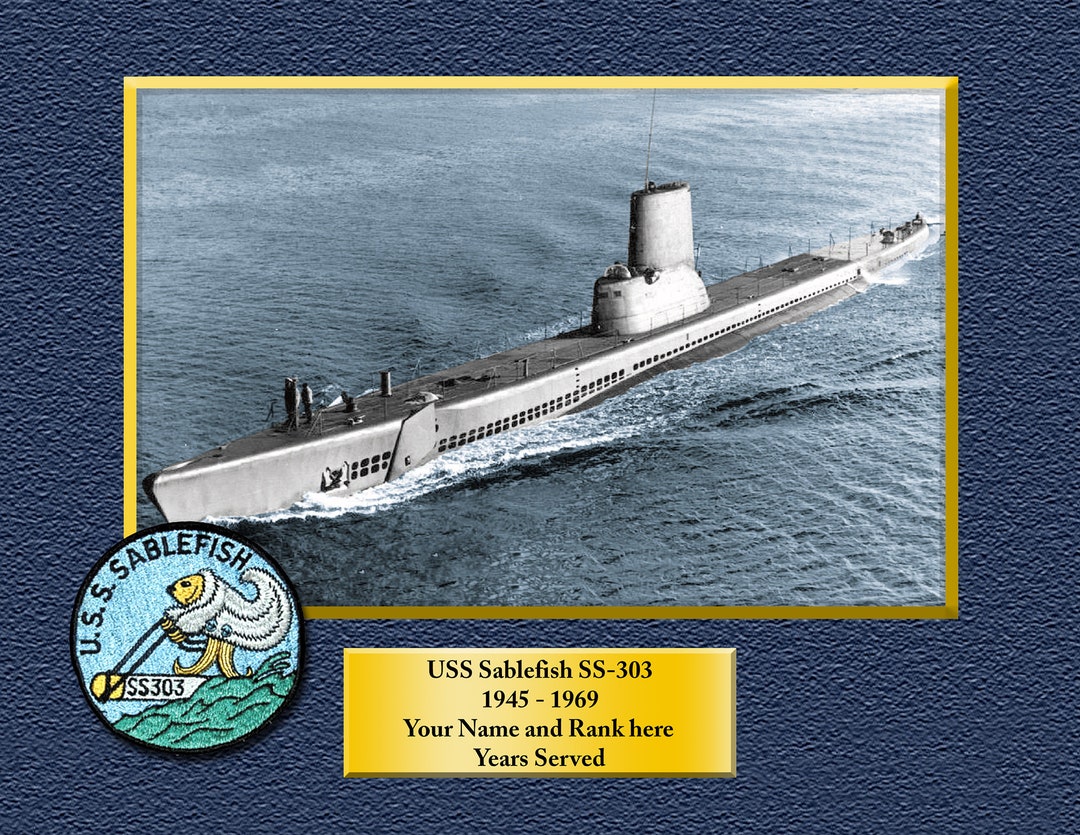 USS SABLEFISH SS303 Custom Personalized 8.5 X 11 Print of US Navy Ships ...