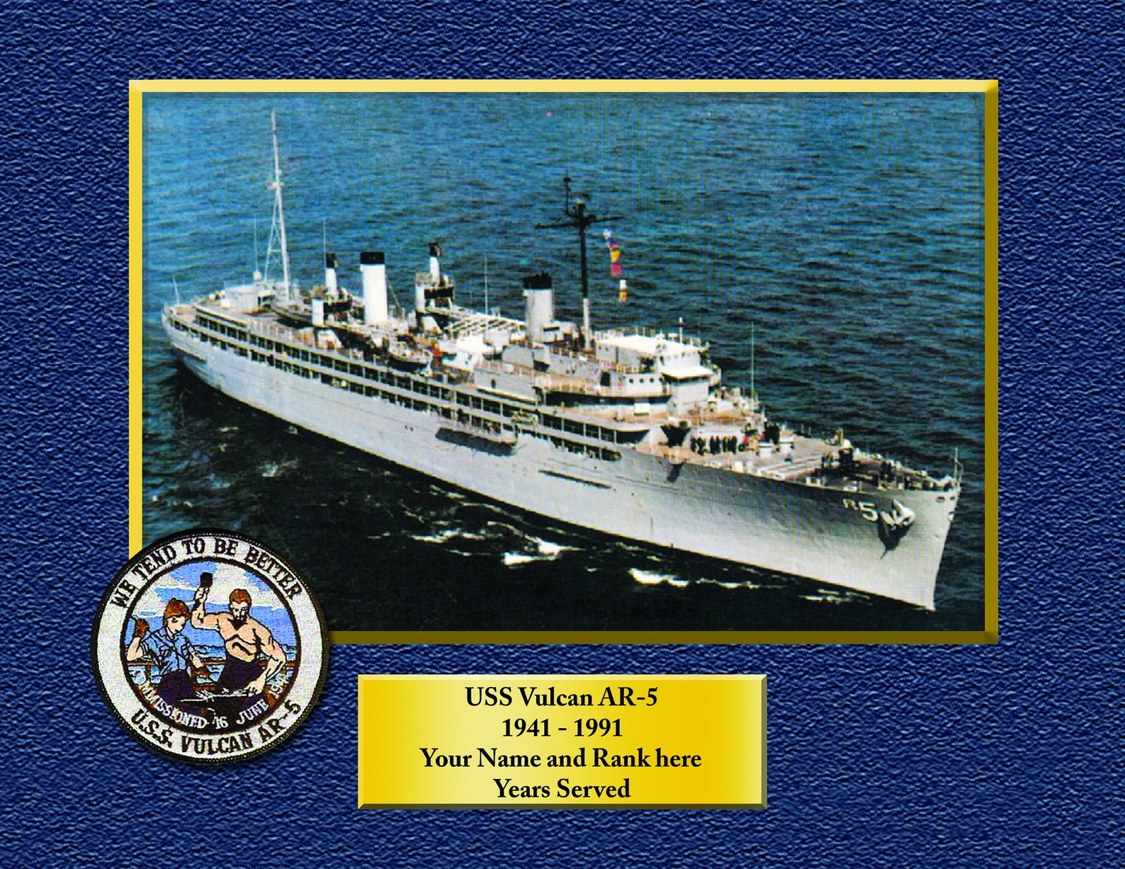 USS Nitro AE-23 Custom Personalized 8.5 X 11 Print of US Navy Ships ...