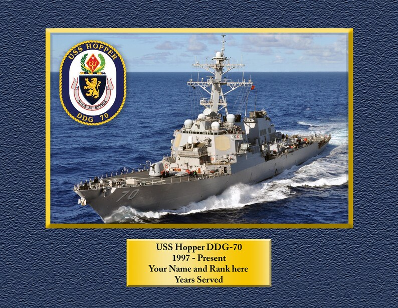 USS Mcinerney FFG 8 8.5 X 11 Print of US Navy Ships Unique Gift Idea ...