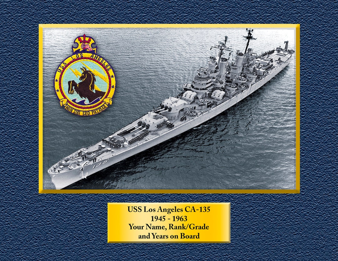 USS Los Angeles CA135 Custom Personalized 8.5 X 11 Print of US Navy ...