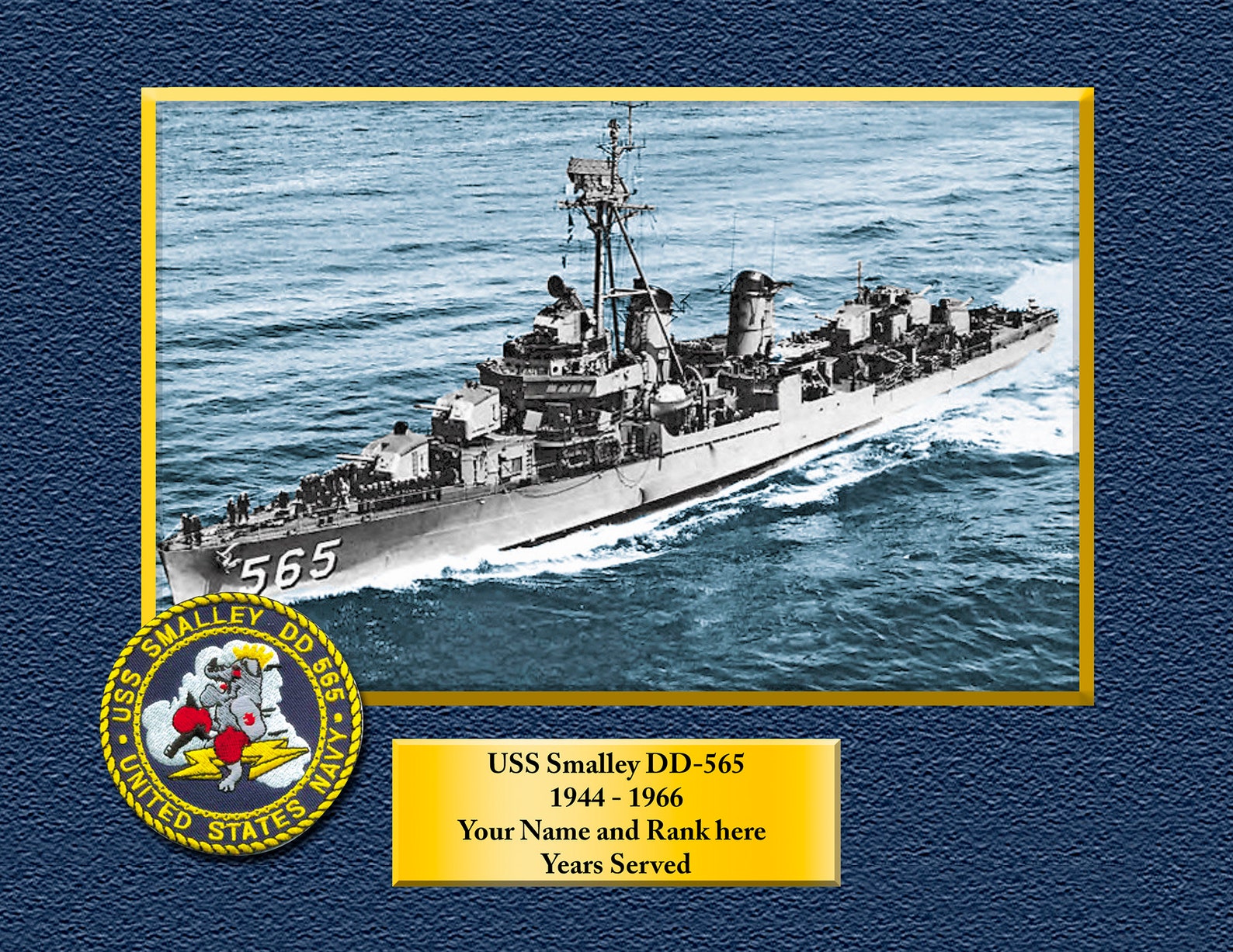 USS W.S. SIMS FF1059 Custom Personalized 8.5 X 11 Print of US | Etsy