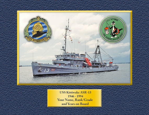 USS Kittiwake ASR-13 Custom Personalized 11 X 14 Print of US | Etsy