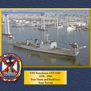 USS Nitro AE-23 Custom Personalized 8.5 X 11 Print of US Navy Ships ...
