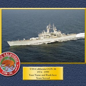 USS Bridget DE 1024 Custom Personalized 8.5 X 11 Print of US Navy Ships ...
