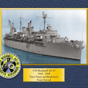 USS Bridget DE 1024 Custom Personalized 8.5 X 11 Print of US Navy Ships ...