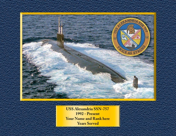 USS Alexandria SSN-757 Custom Personalized 8.5 X 11 Print of - Etsy