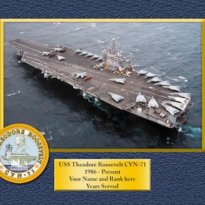 USS Richard B Anderson DD-786 Custom Personalized 8.5 X 11 Print of US ...