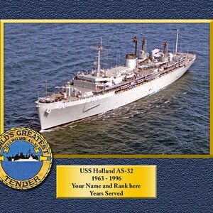 USS Dealey DE-1006 Custom Personalized 8.5 X 11 Print of US Navy Ships ...