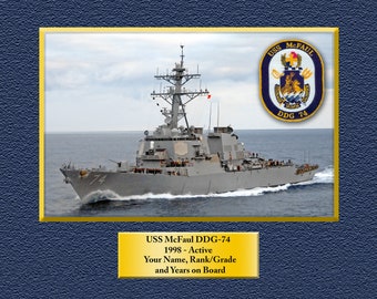 Uss Mcfaul Art - Etsy