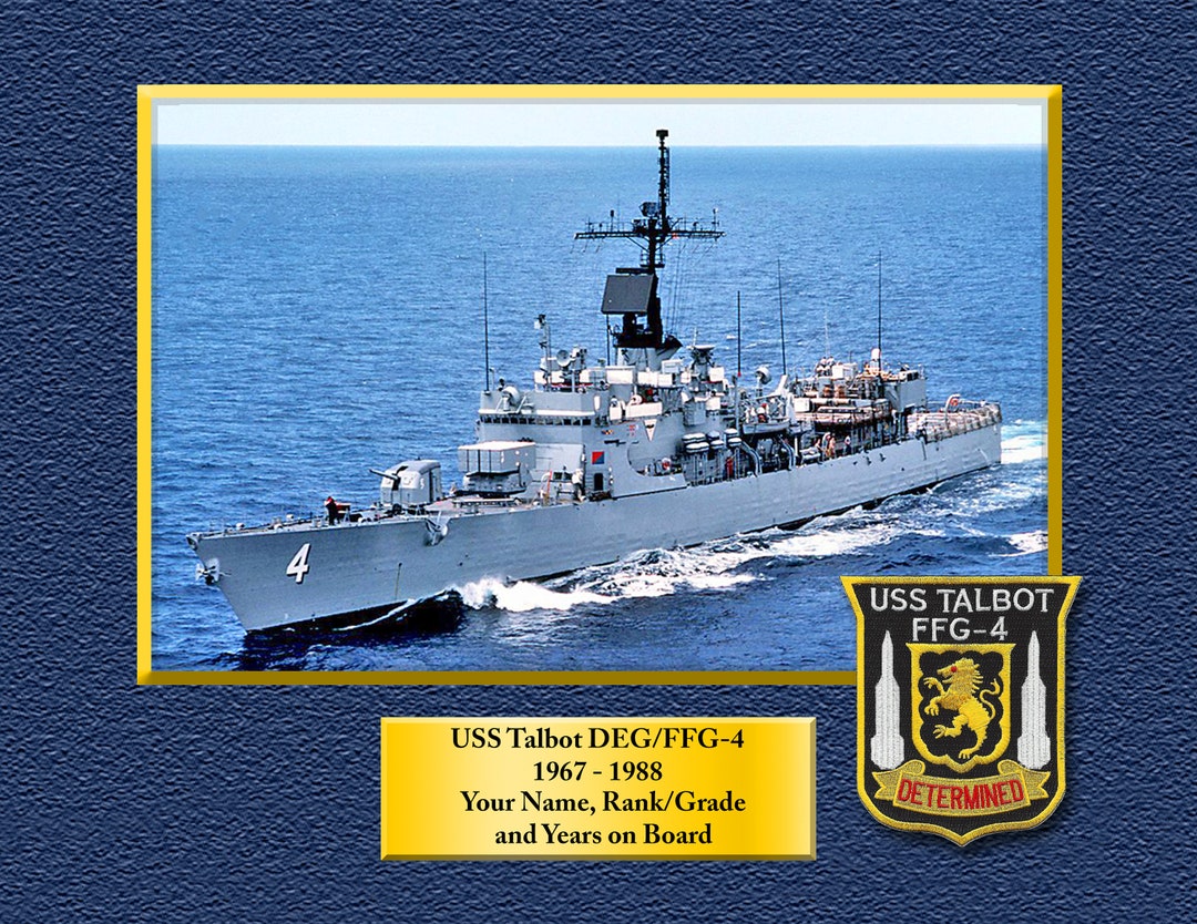 USS Talbot Deg/ffg 4 Custom Personalized 8.5 X 11 Print of US Navy ...