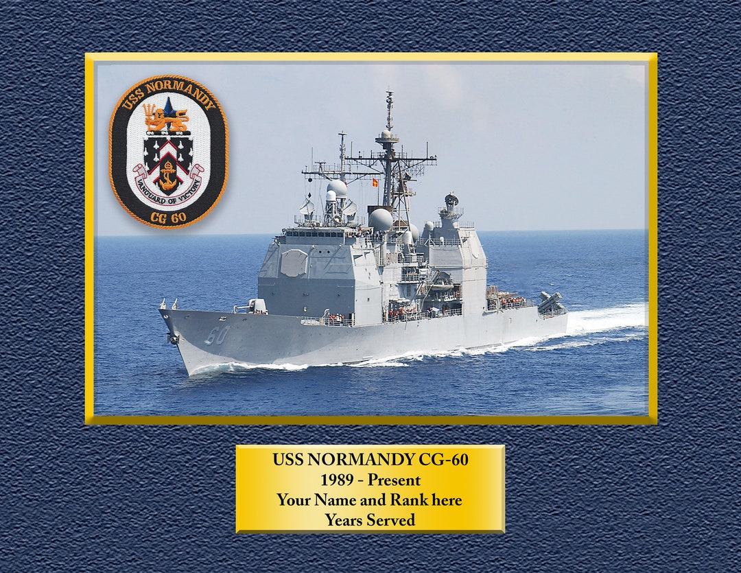 USS Normandy CG60 8.5 X 11 Print of US Navy Ships Unique Gift Idea for ...