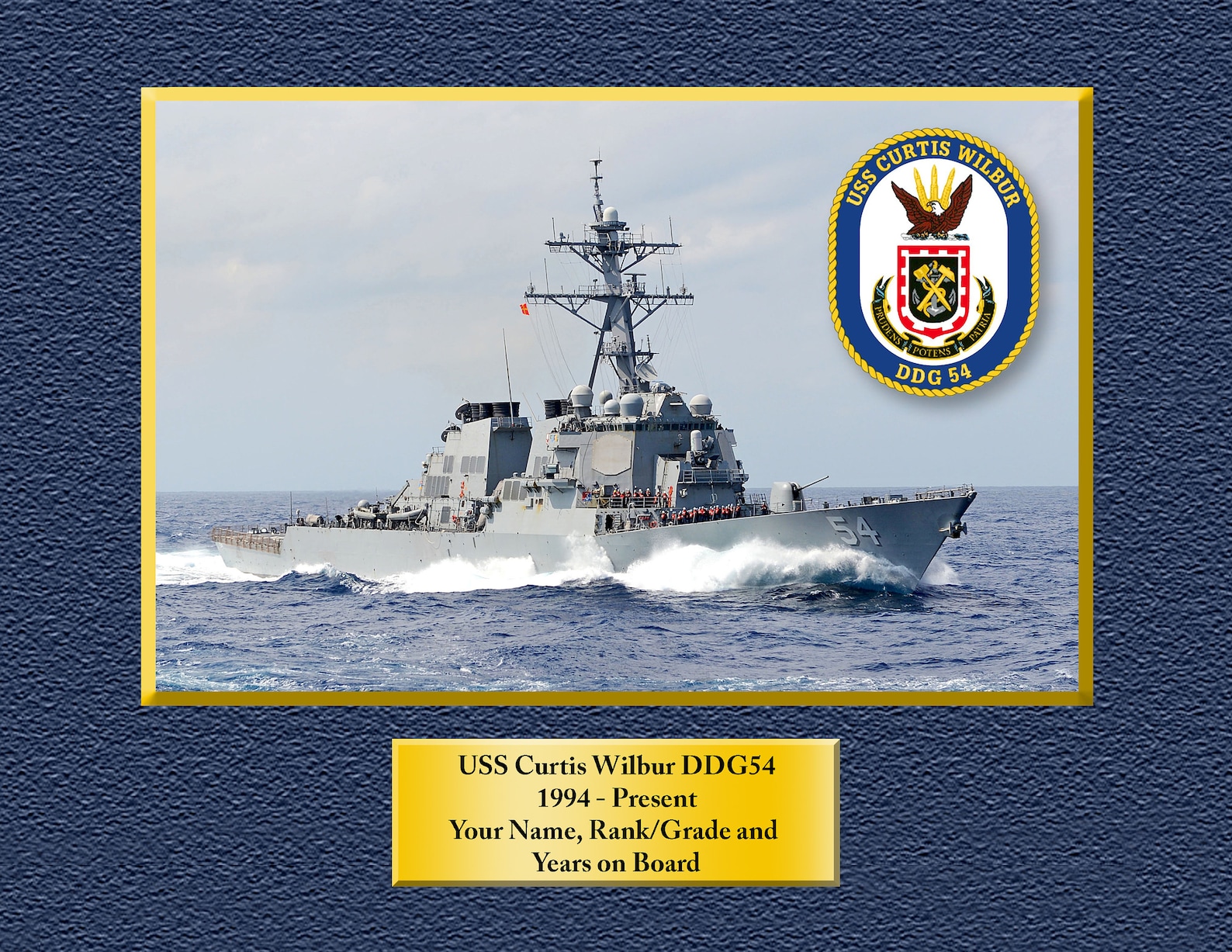 USS Oldendorf DD-972 Custom Personalized 8.5 X 11 Print of US | Etsy