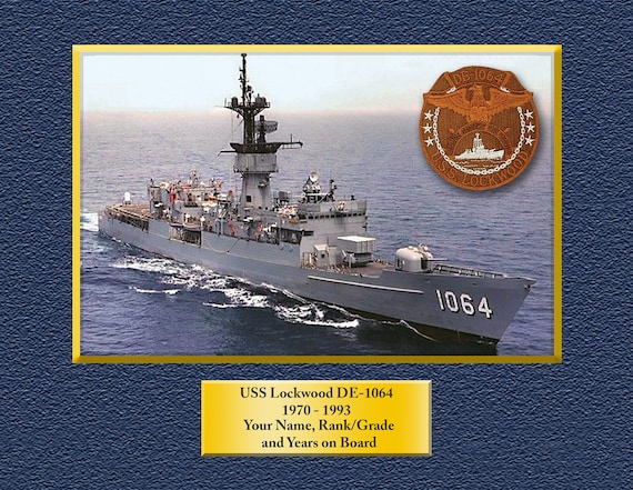 USS Lockwood De-ff-1064 Custom Personalized 8.5 X 11 Print of - Etsy