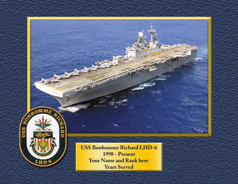 USS Guam LPH-9 Custom Personalized 8.5 X 11 Print of US Navy | Etsy