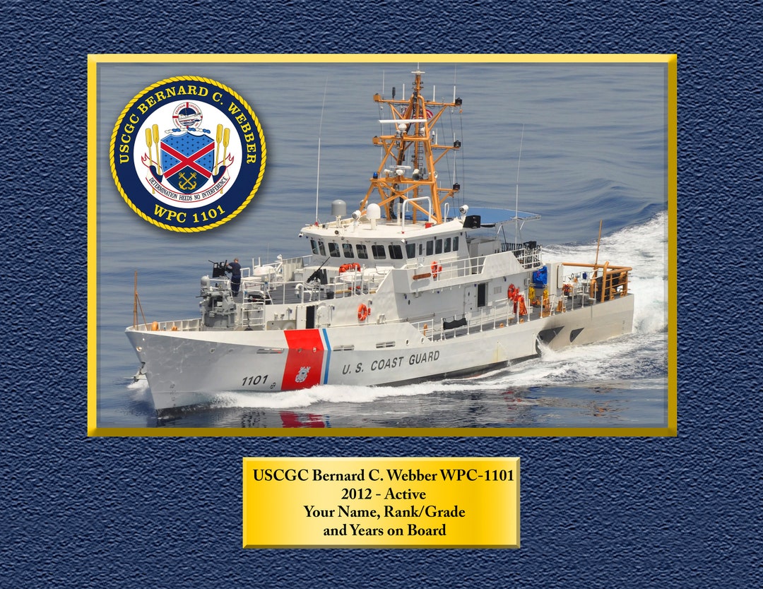 USCGC Bernard C. Webber WPC-1101 Custom Personalized 8.5 X 11 Print of ...