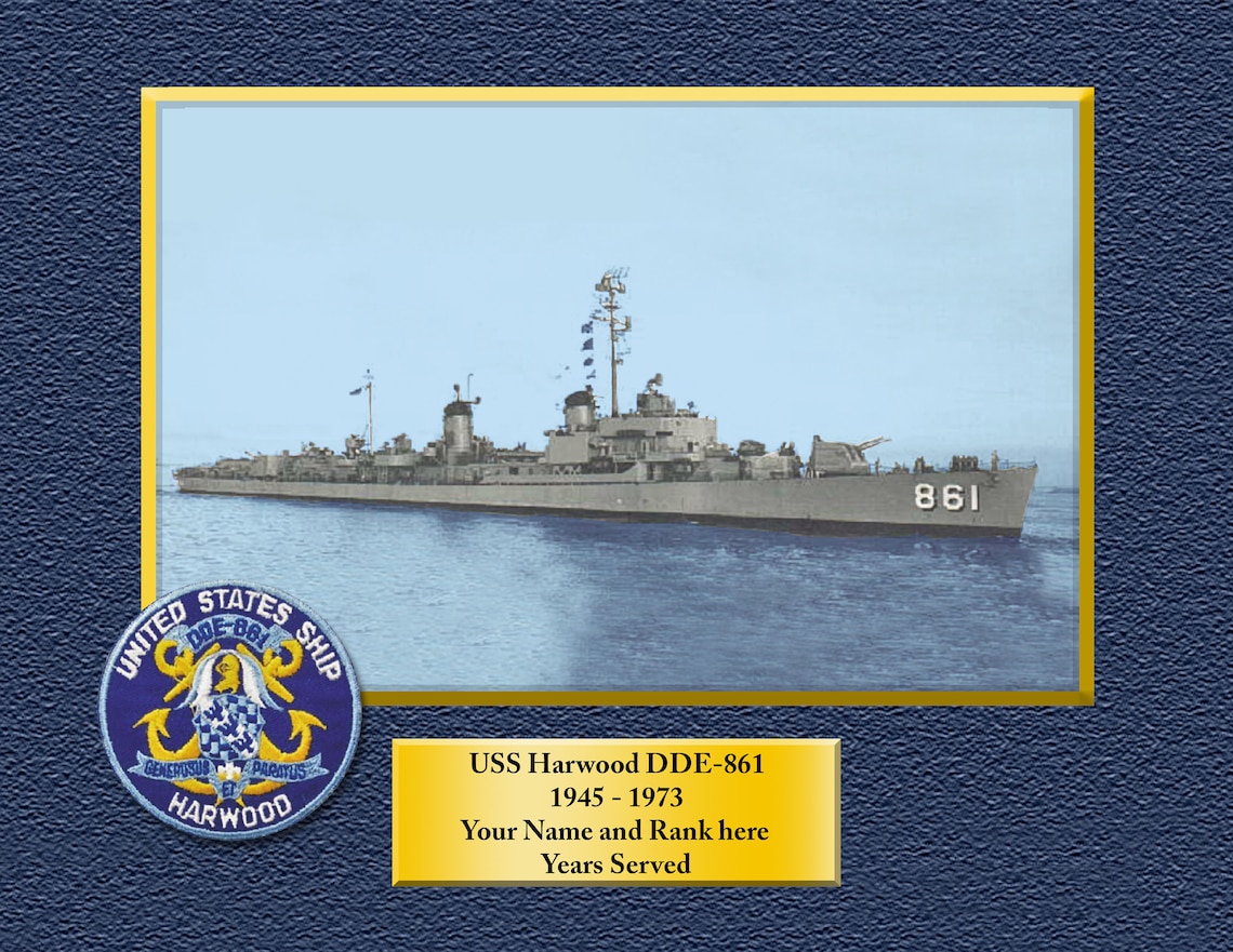 USS Crockett Pgm/pg-88 Custom Personalized 8.5 X 11 Print of | Etsy