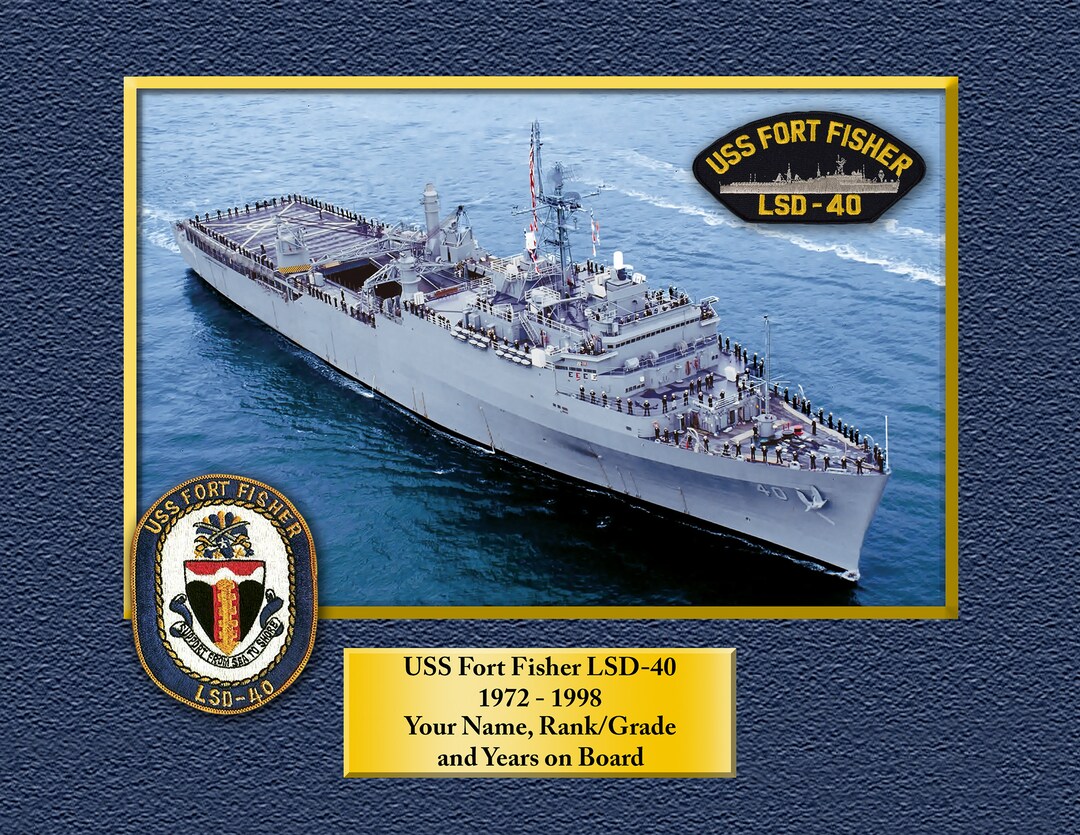 USS Fort Fisher LSD-40 Custom Personalized 8.5 X 11 Print of - Etsy