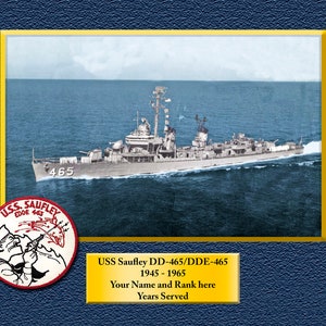 USS SANDOVAL LPA194 Custom Personalized 8.5 X 11 Print of US | Etsy