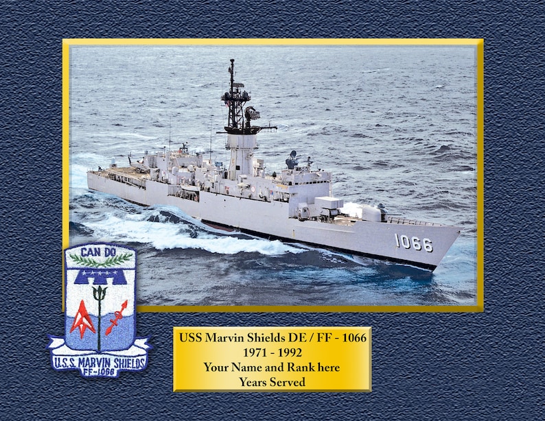USS Knox FF-1052 Custom Personalized 8.5 X 11 Print of US Navy Ships ...