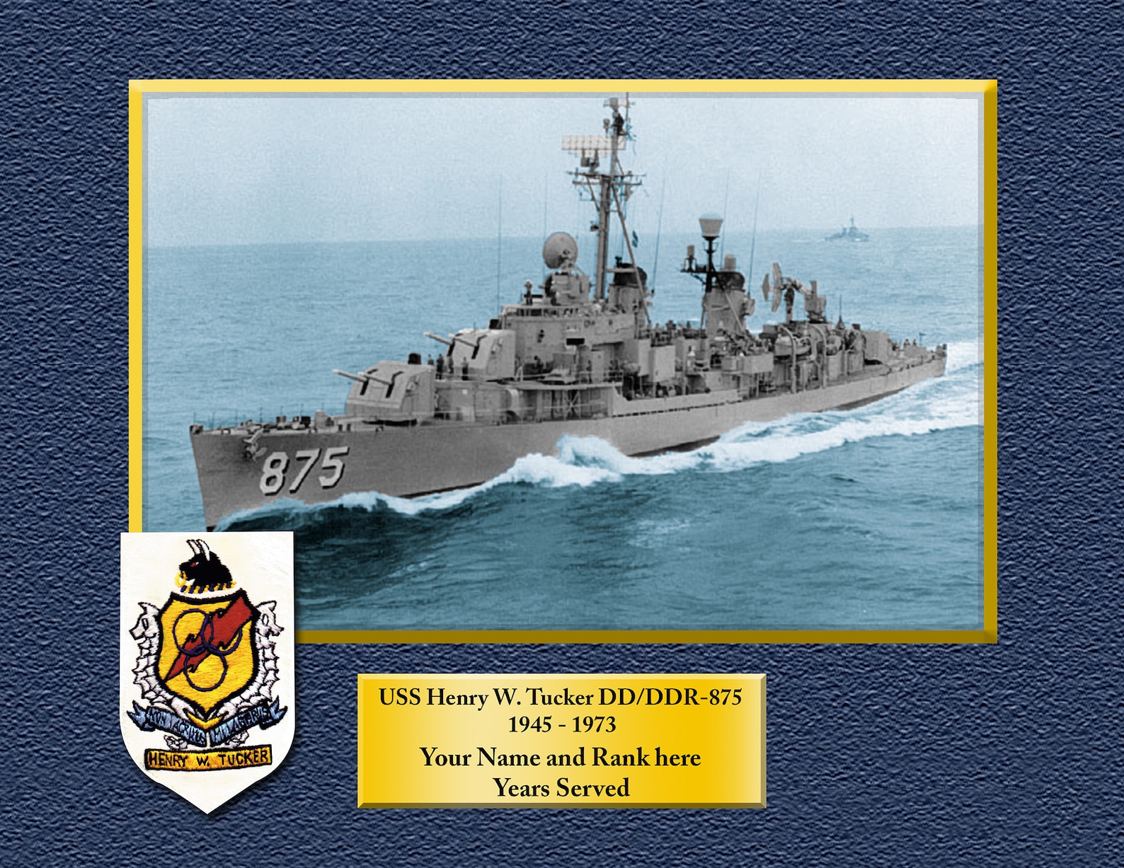 USS Harry E. Yarnell DLG/CG17 Custom Personalized 8.5 X 11 | Etsy