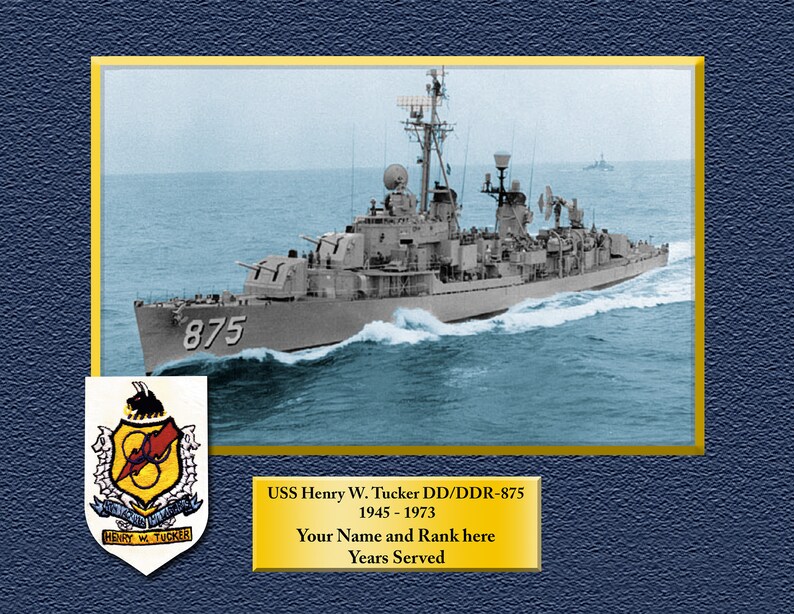 USS Dealey DE-1006 custom personalisierte 85 X 11 Druck von - Etsy ...