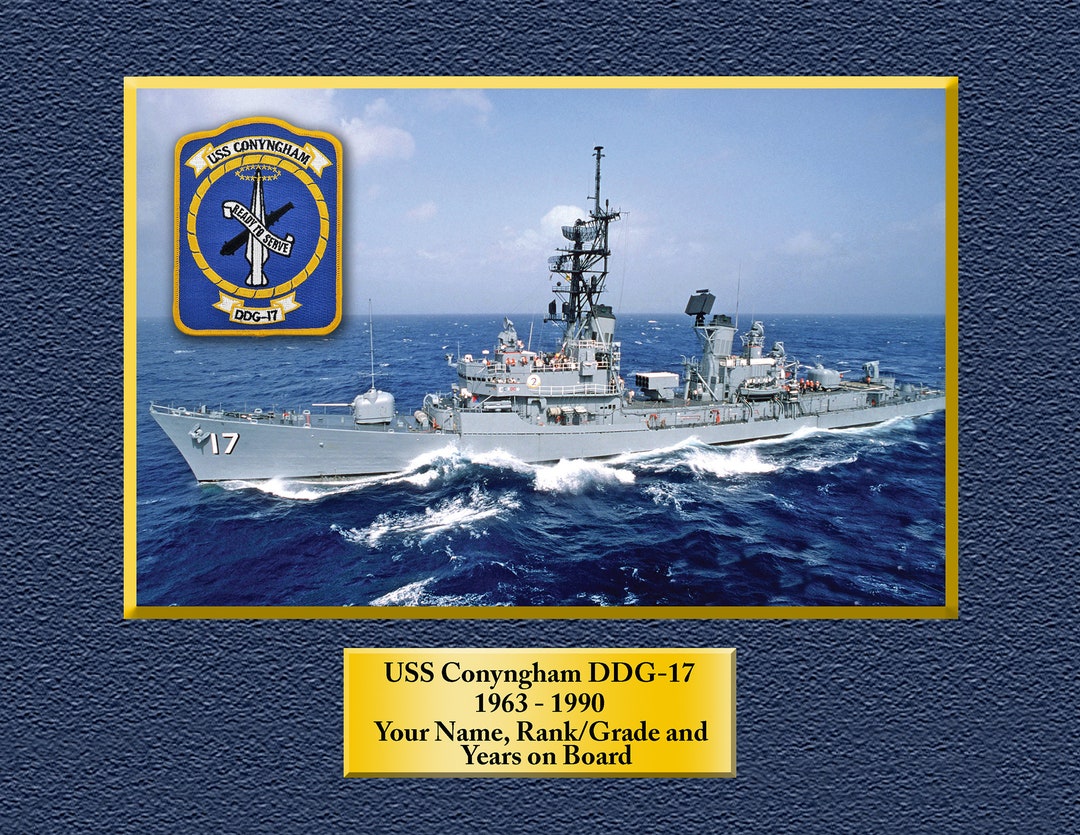 USS Conyngham DDG-17 Custom Personalized 8.5 X 11 Print of US Navy ...