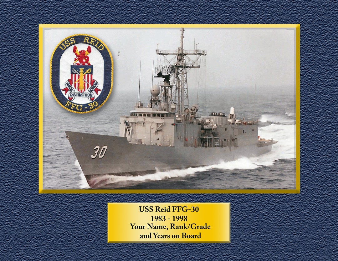 USS Reid FFG-30 8.5 X 11 Print of US Navy Ships Unique Gift Idea for ...