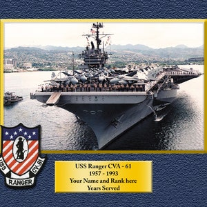 USS Willis A. Lee DL-4 Custom Personalized 8.5 X 11 Print of US Navy Ships Unique Gift Idea for ...
