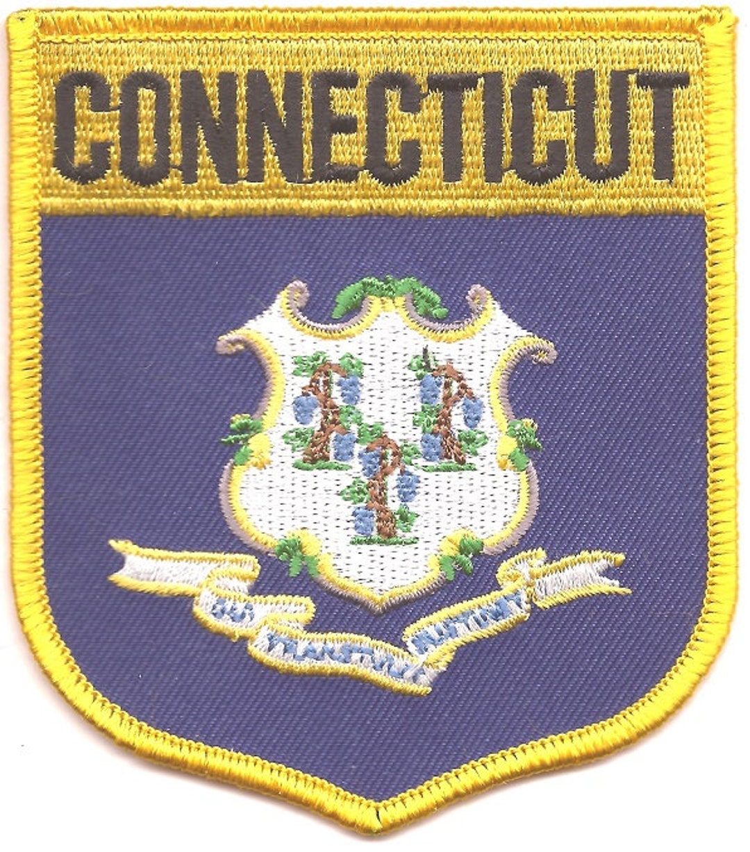 World Flags Direct Connecticut Shield Patch Measure 3 1/8' X 3 1/2 ...