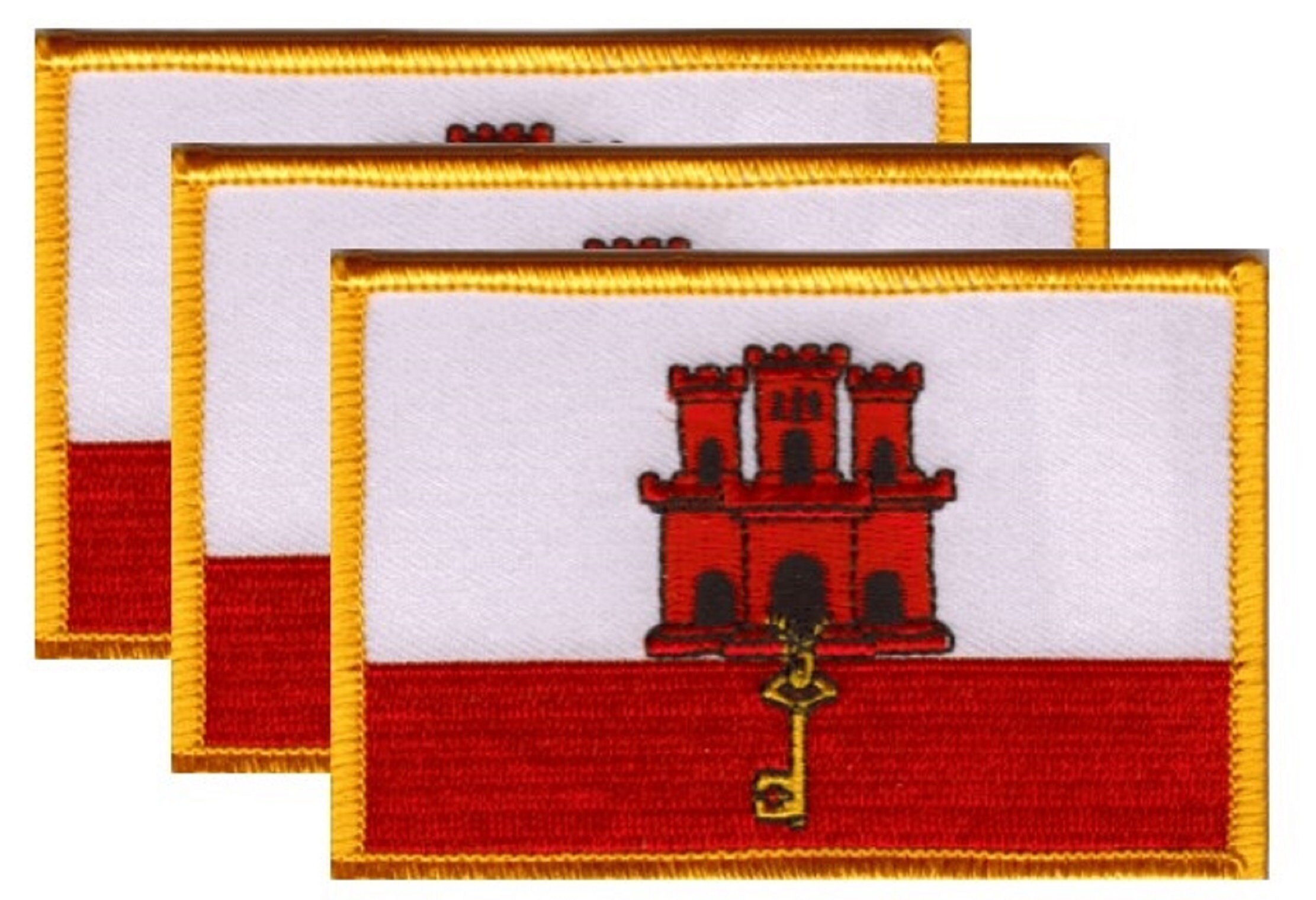 Pack of 3 Gibraltar Patches 3.50 x 2.25 Three | Etsy