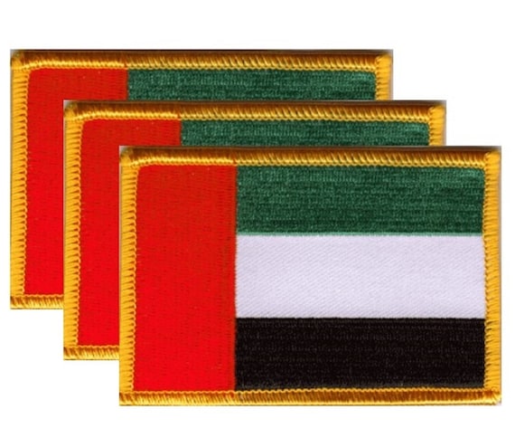 Pack of 3 United Arab Emirates Patches 3.50 X | Etsy