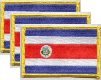 Costa Rica Flag Patch - Etsy